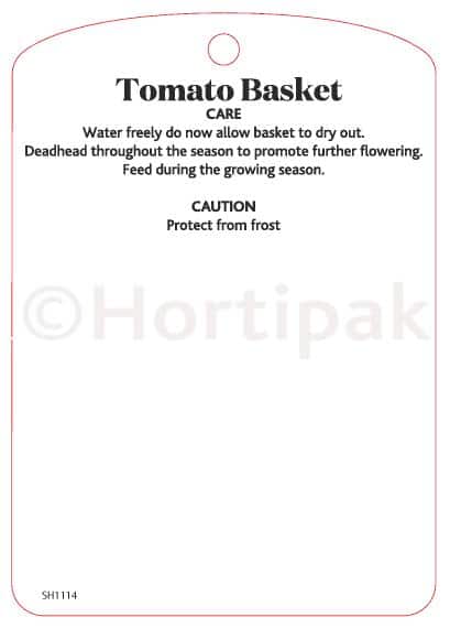 Tomato Basket Tag Plant Labels - Hortipak